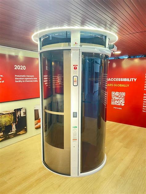 Pve 52 Three Passenger Residential Vacuum Elevator With Machine Room