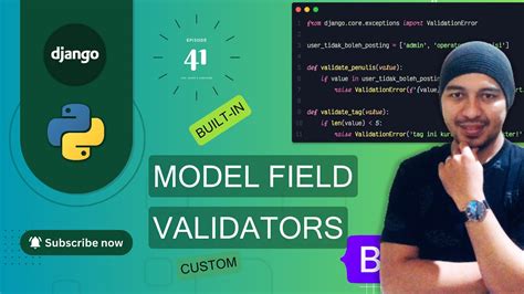 Django 42 Lts Model Field Validators Youtube