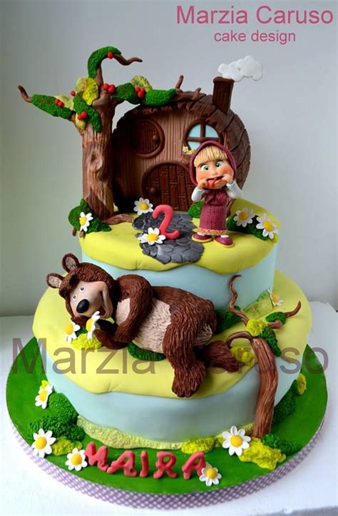 Another Bautiful Cake Masha And The Bear By Marzia Caruso