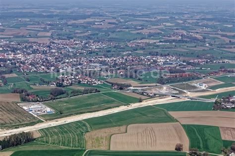 Luftbild Dorfen Autobahn Baustellen Entlang Der Trasse Und Des