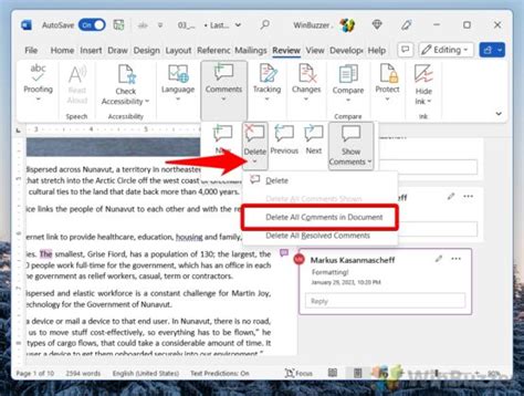 How To Hide Or Remove Tracked Changes And Comments In Word WinBuzzer