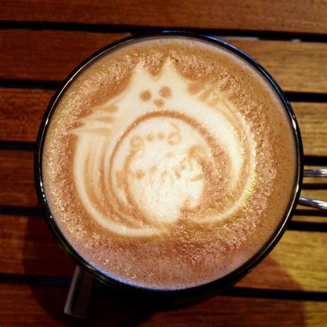 Cute Latte Art Latte Art Latte Food