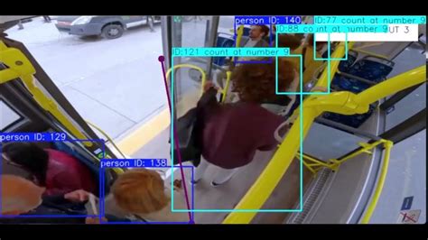 yolo11 object detection and object tracking bus passengers tracking and