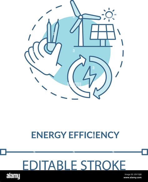 Energy Efficiency Turquoise Concept Icon Stock Vector Image And Art Alamy
