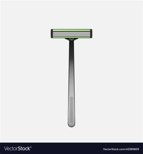 Razor Blade Shave Male Isolated Icon Disposable Vector Image