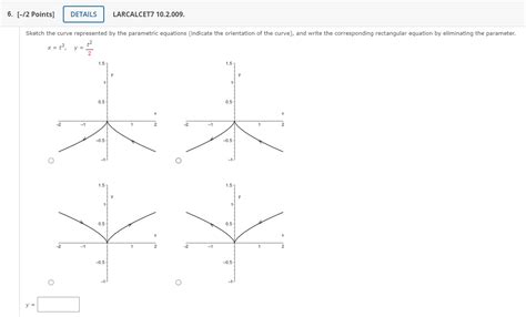 Solved Sketch The Curve Represented By The Parametric Chegg