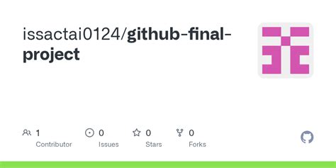 Github Final Projectlicense At Main · Issactai0124github Final