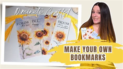 Quick And Simple Diy Bookmark Making Tutorial Youtube