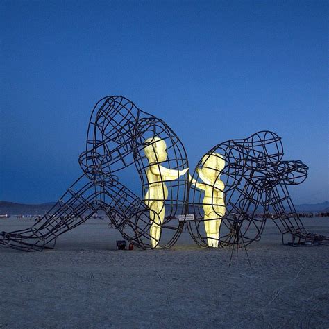 Alexandr Milovs Sculpture From Burning Man 2015 Depicts Adults Inner