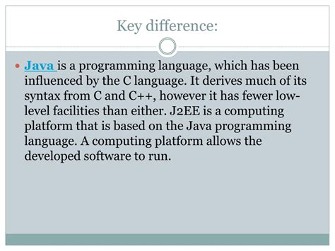 Ppt What Is Difference Between Core Java And Java Ee Powerpoint