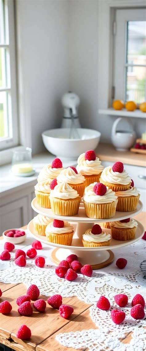 Moist Raspberry Cupcakes
