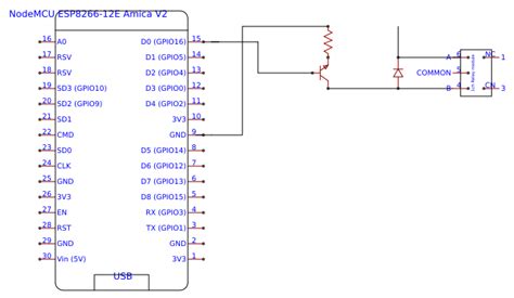 Nodemcu Esp8266 схема платы