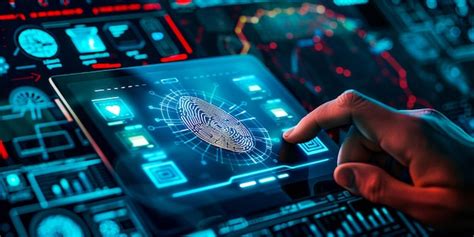Cyber Security And Biometric Identification Future Technology Safety Premium Ai Generated Image