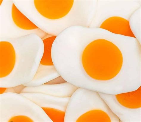 Large Gummy Fried Eggs Egg Gummies Gummy Candy Etsy