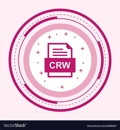 Crw File Document Icon Royalty Free Vector Image