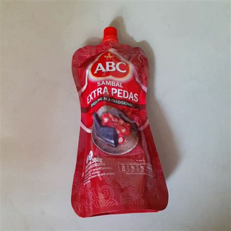 Abc Sambal Extra Pedas Pouch Extra Spicy Sauce 380 Gr