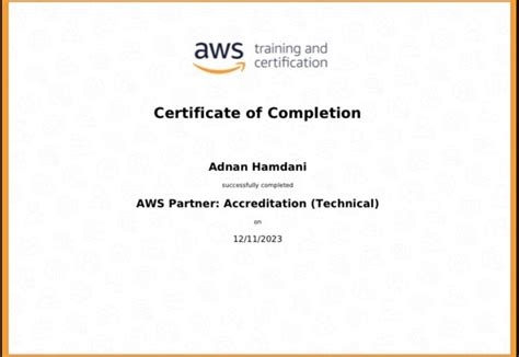 Adnan Hamdani On Linkedin Aws Cloudcomputing Milestoneachieved Cfbr