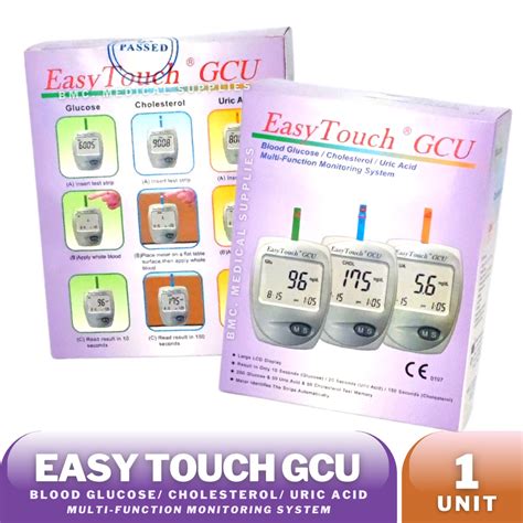 Easy Touch GCU Glucose Meter 3 In 1 Glucose Cholesterol Uric Acid Shopee Philippines