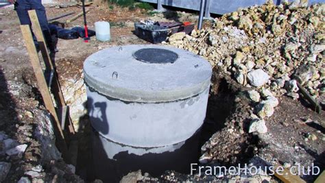 Простой септик из колец ЖБИ строим своими руками за день Framehouse Clu