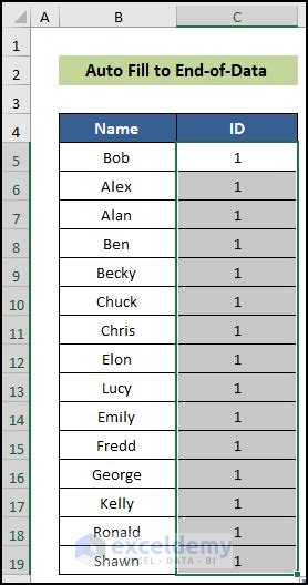 AutoFill Cell Based On Another Cell In Excel Easy Methods