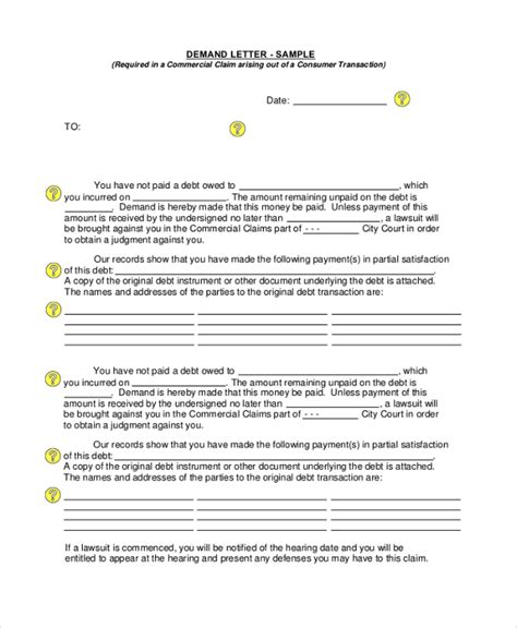 Free 16 Sample Demand Letter Templates In Pdf Ms Word