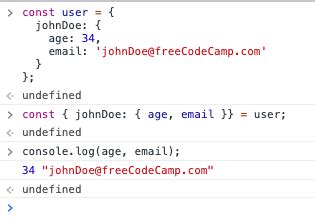 Use Destructuring Assignment To Assign Variables From Nested
