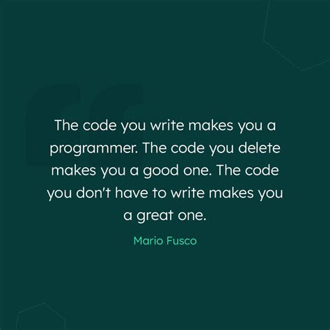 The Code You Write Makes You A Programmer The Code You Delete Makes You A Taazaa Inc