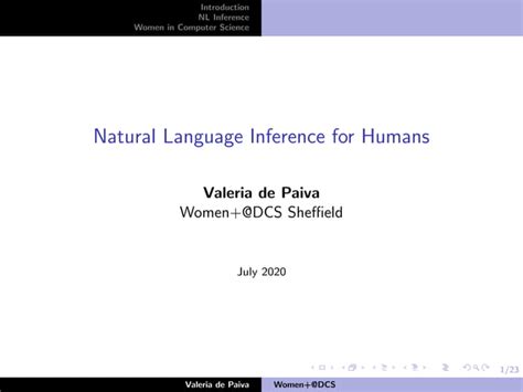 Natural Language Inference For Humans Ppt