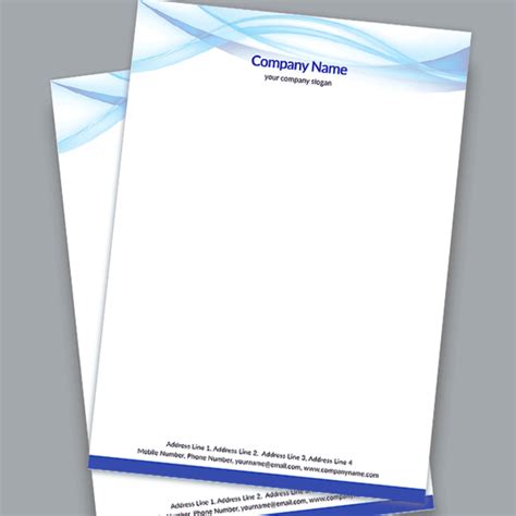 Professional Custom Letterhead Design Personalized Stationery
