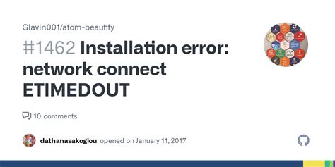 Installation Error Network Connect Etimedout · Issue 1462 · Glavin001atom Beautify · Github