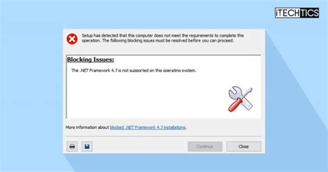 How To Fix The Net Framework Is Not Supported On This Operating System