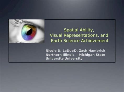 pptx spatial ability visual representations and earth science