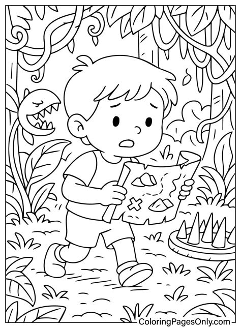 30 Treasure Map Coloring Pages Free Printable PDF Online Coloring