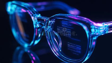 Futuristic Smart Glasses With Augmented Reality And Digital Data View