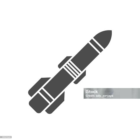 미사일 로켓 벡터 아이콘입니다 모바일 개념 및 웹 디자인을위한 채워진 평면 기호 우주 로켓 글리프 아이콘입니다 기호 로고 일러스트레이션 벡터 그래픽 0명에 대한 스톡 벡터