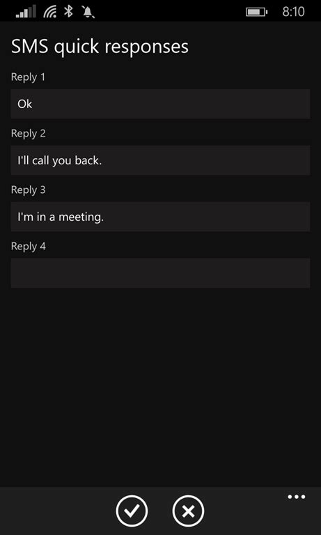 Microsoft Band Tip Edit Quick Responses To Texts And Calls