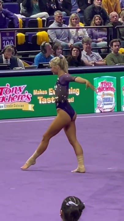 Olivia Livvy” Dunne With An Elite Floor Routine For Lsu Gymnastics At
