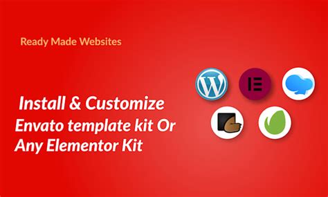 Install Setup Or Customize Envato Template Kit By Ayeshabashir7 Fiverr