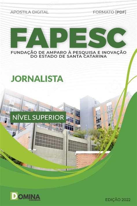 Apostila Digital Concurso Fapesc 2022 Jornalista Domina Concursos