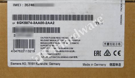 Plc Hardware Siemens 6gk5874 3aa00 2aa2 Surplus Sealed Pre Owned