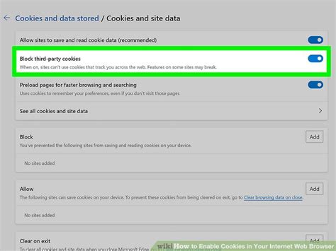 7 Ways To Enable Cookies In Your Internet Web Browser Wikihow