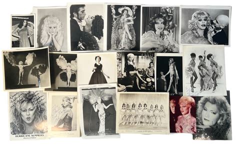 Early Female Impersonator And Drag Queen Archive Of 18 Photos With 6