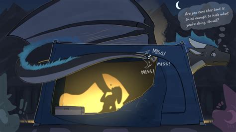 Rule 34 Absurd Res Blowing Kiss Camp Campfire Camping Camping Tent Crowd Doeboi Dragon