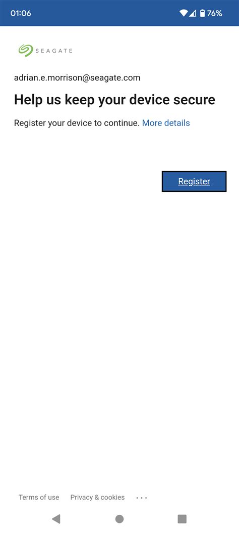 Trying To Set Up Work Email But Authenticator Is Asking For Codes Before I Even Set Up The