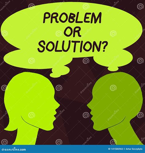 Handwriting Text Problem Or Solutionquestion Concept Meaning Think