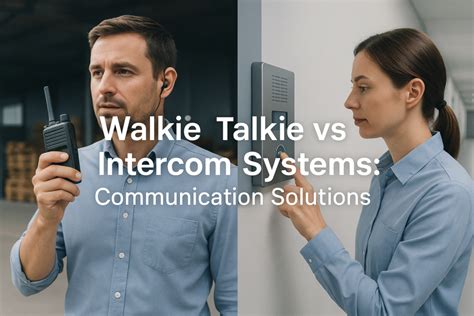 Walkie Talkie Vs Intercom Systems Communication Solutions