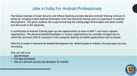 Ppt Android Training In Noida Powerpoint Presentation Free Download