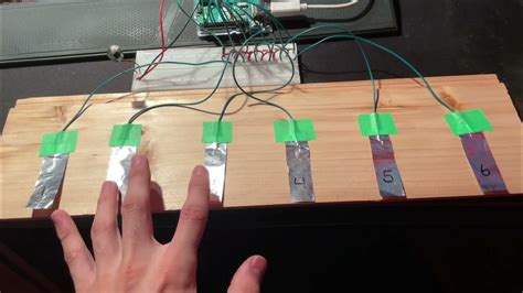 Arduino Piano Using Capacitive Touch Youtube