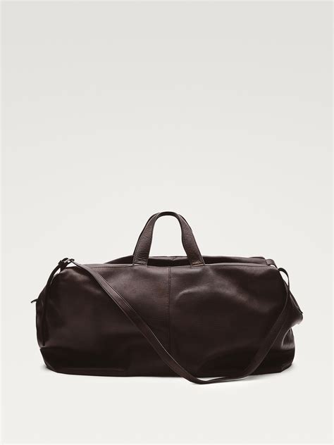 Bolso Maxi Duffle Pel Napa · Marrón · Peza Exterior Pel Massimo Dutti