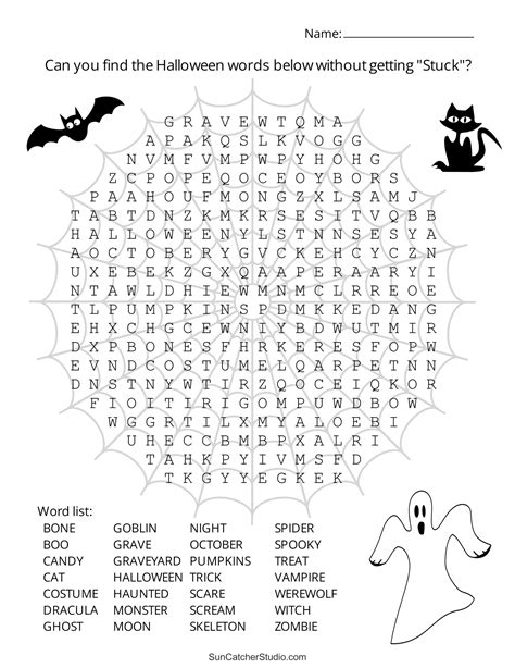 Free Printable Halloween Word Search For Adults Free Printable A Z